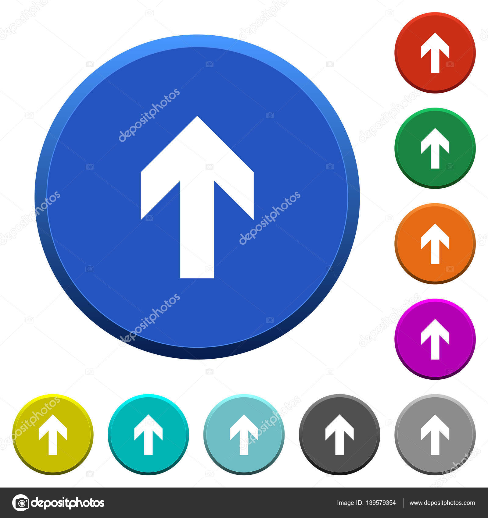 Up arrow beveled buttons Stock Vector Image by ©renegadehomie #139579354