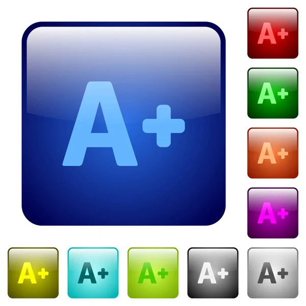 Increase font size color glass buttons Stock Vector Image by ©renegadehomie #130567210