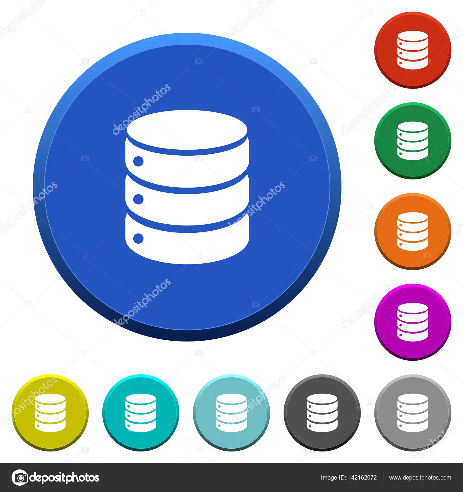 Database beveled buttons Stock Vector Image by ©renegadehomie #142162072 Database beveled buttons Stock Vector Image by ©renegadehomie #142162072
