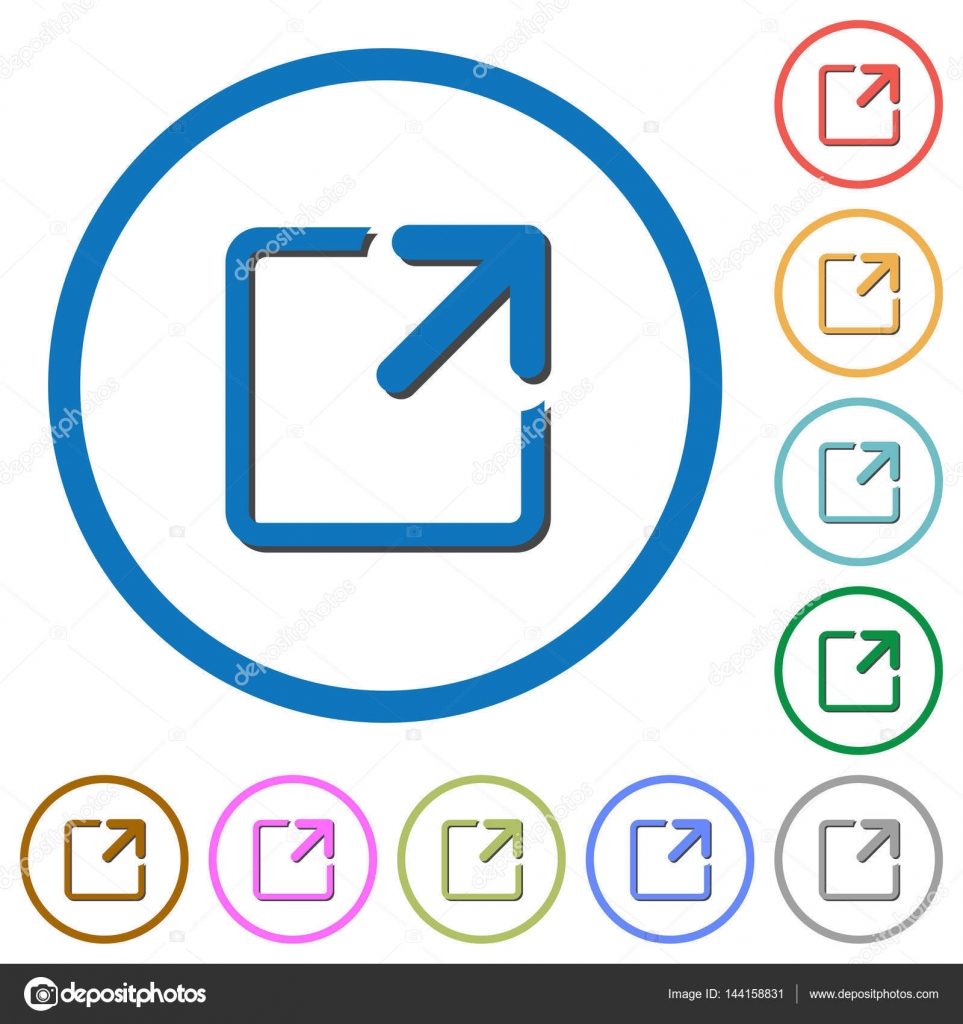 Maximize window icons with shadows and outlines Stock Vector by ...