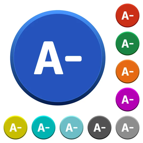 Decrease font size rounded square flat icons Stock Vector by ...