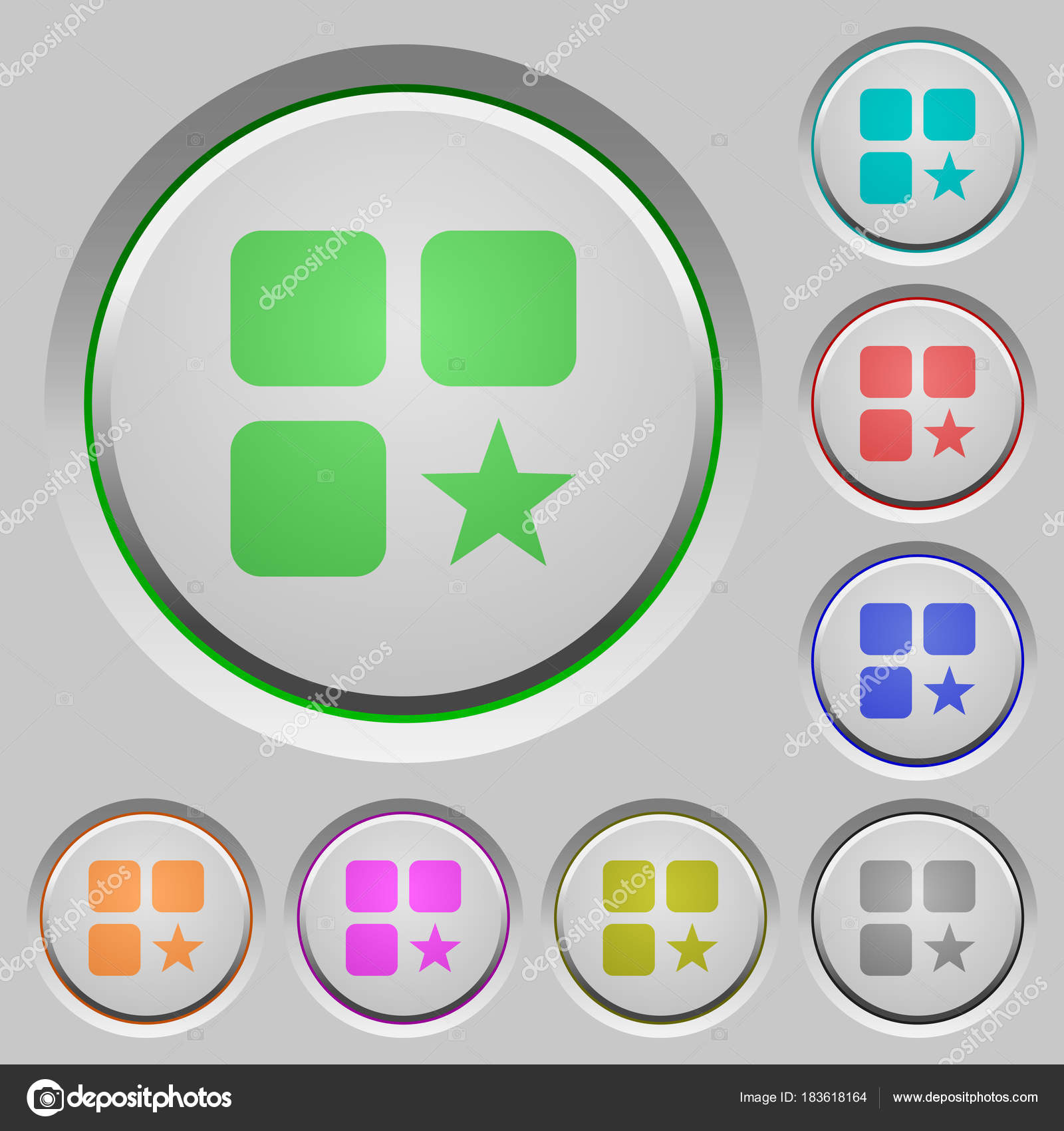 Rank component push buttons Stock Vector Image by ©renegadehomie #183618164