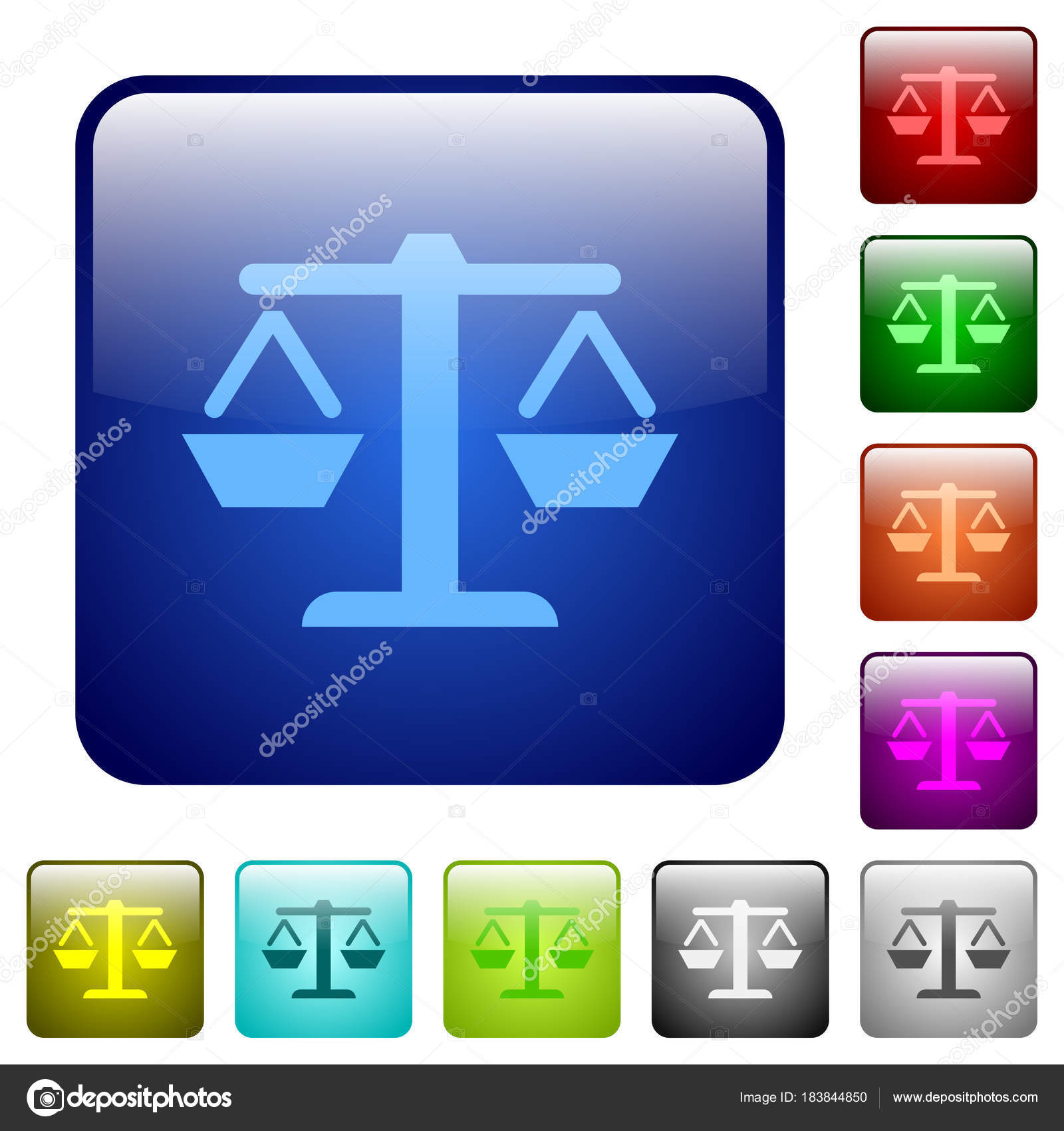 Balance color square buttons Stock Vector Image by ©renegadehomie ...