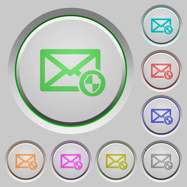 Mail attachment push buttons Stock Vector by ©renegadehomie 142157730