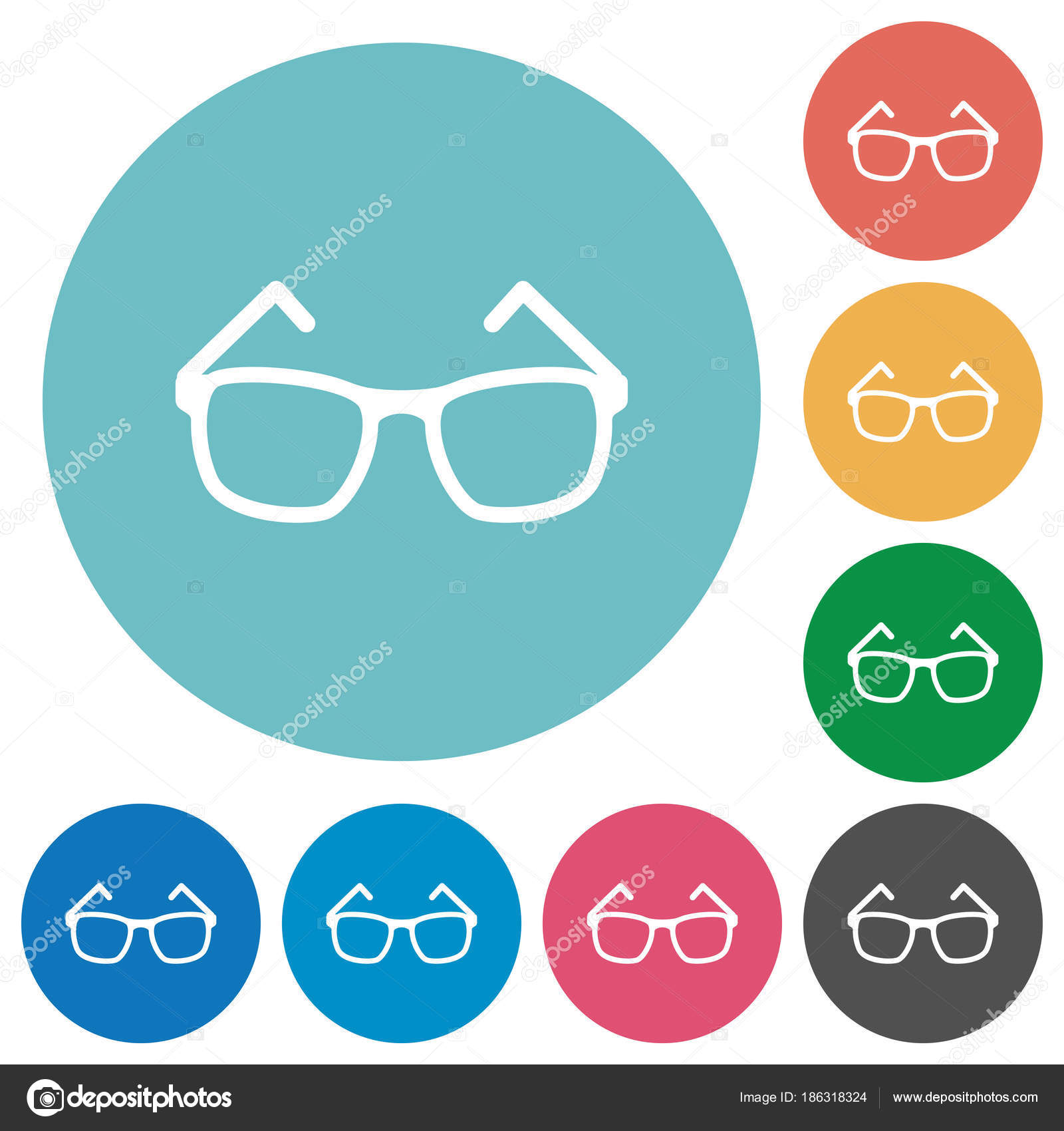 Round Eyeglasses Clipart