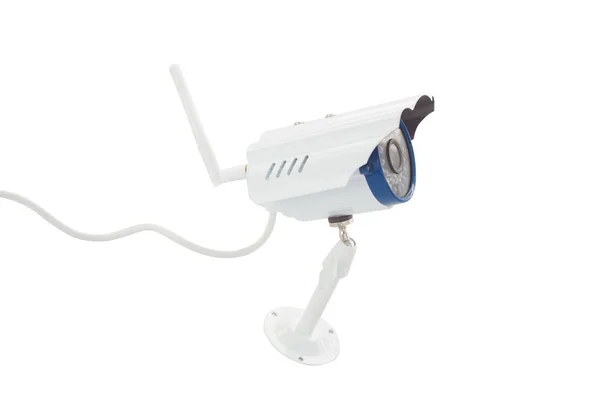 Surveillance Camera Recording Isolated White Background — Stock Photo ...