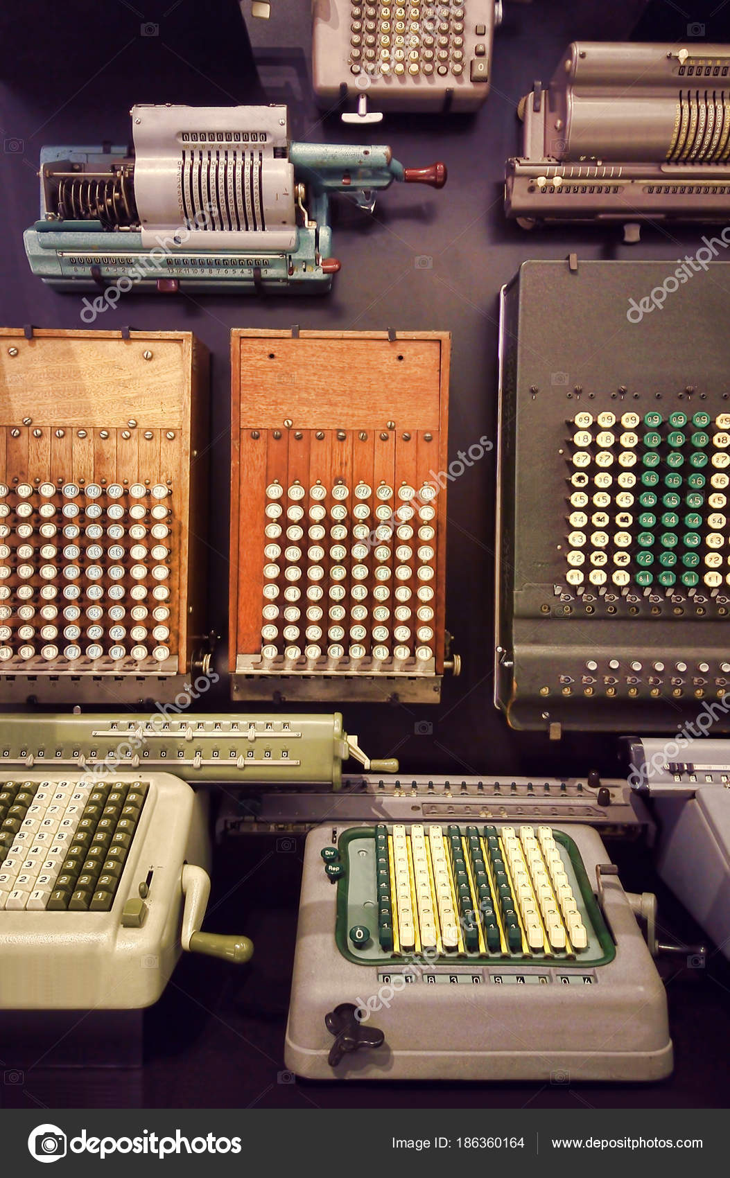 Old Industrial Calculators Retro Style Stock Photo by ©johny007pandp ...