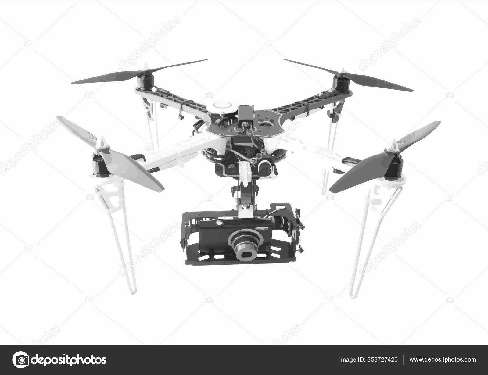 Vector Hand Made Quadcopter Drone Stock Vector Image by ©johny007pandp ...