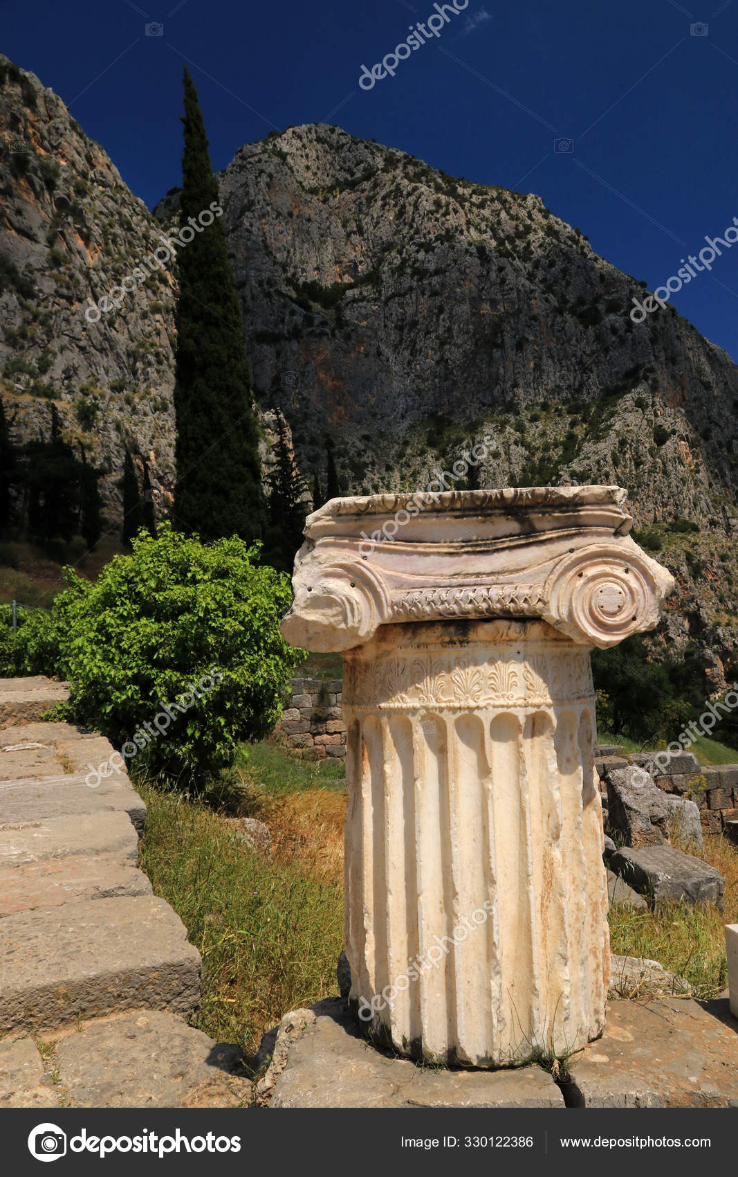 Sanctuary Apollo Delphi Greece Stock Photo by ©bayazed 330122386
