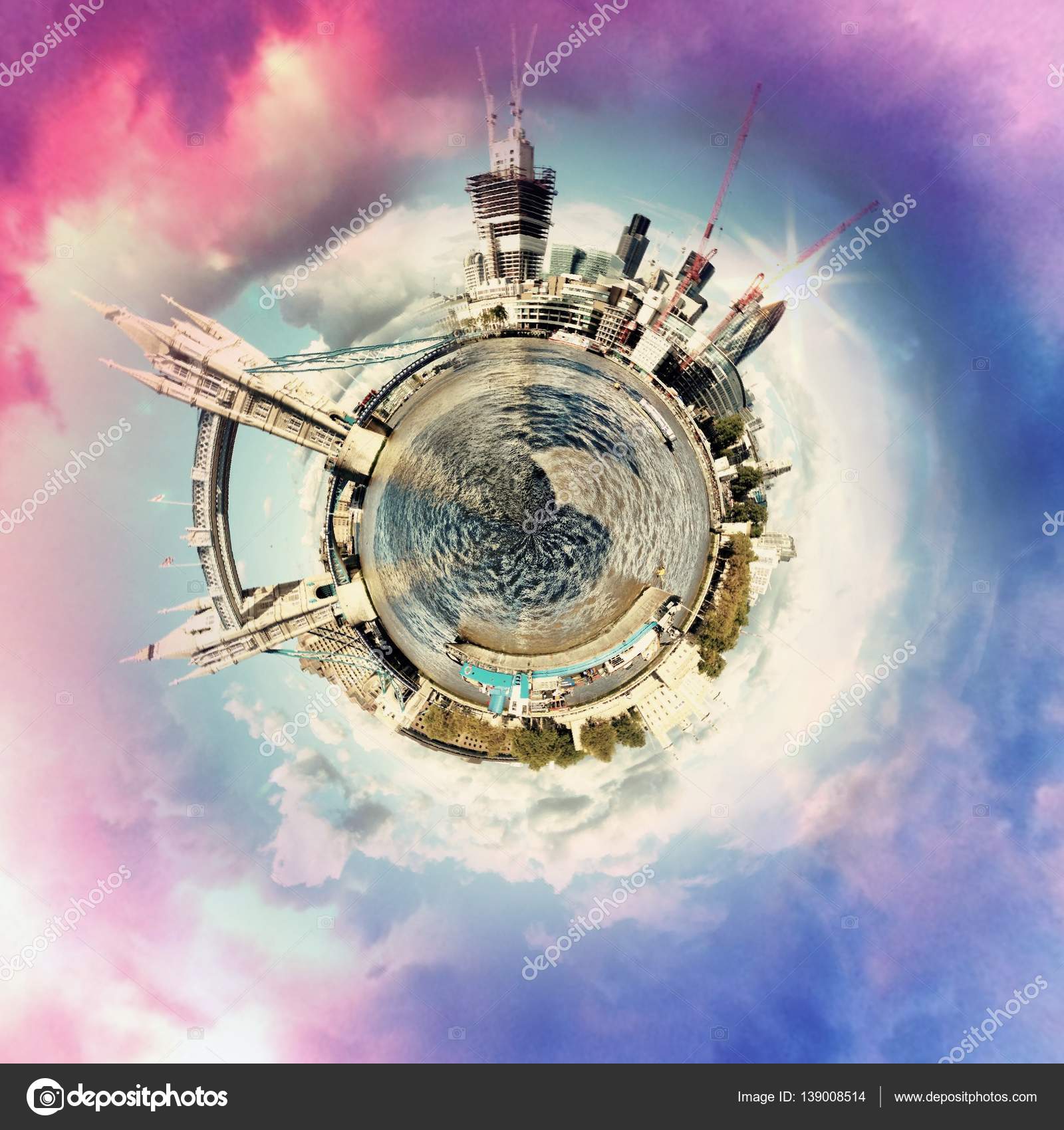 Circular Panorama of London's tower bridge Stock Photo by ©DavidArts ...