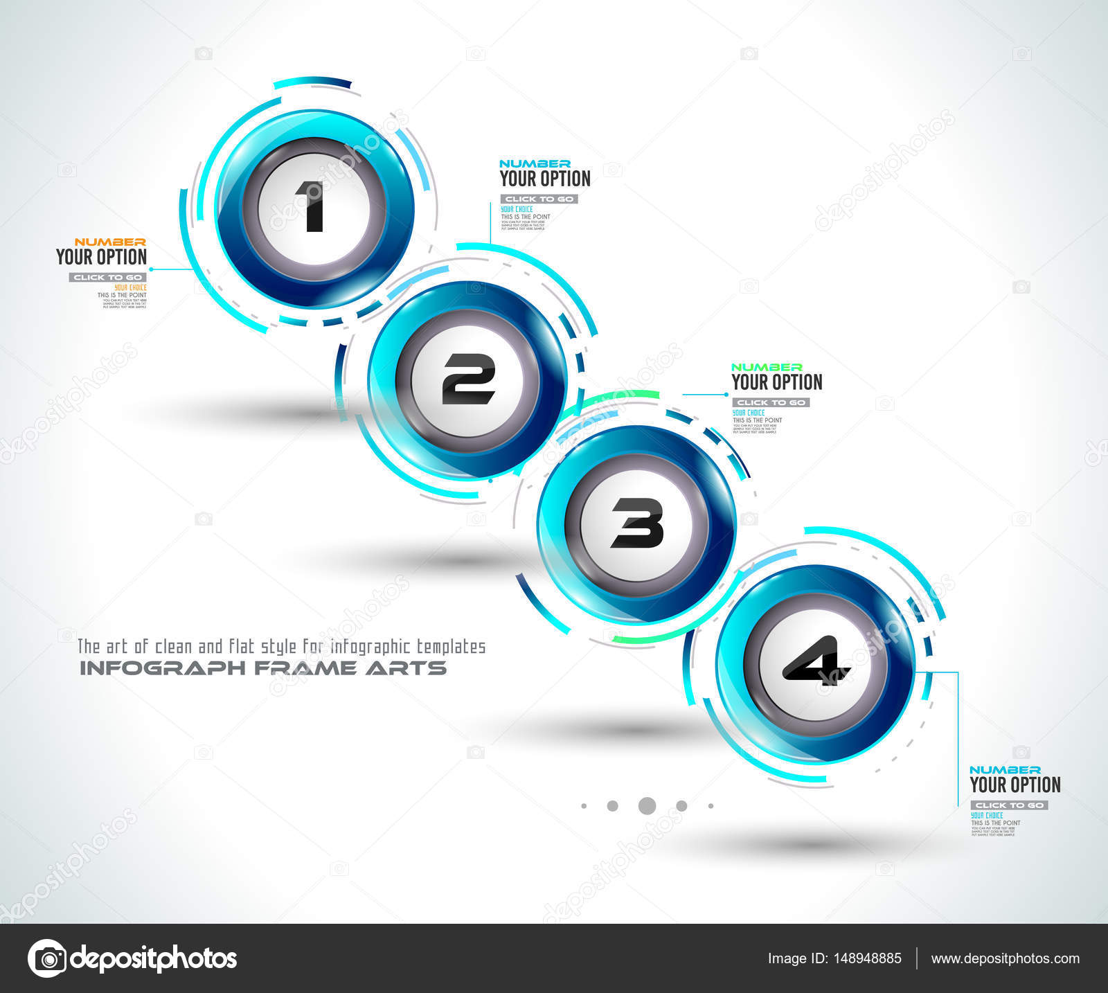 Infograph template with multiple choices Stock Vector Image by ...