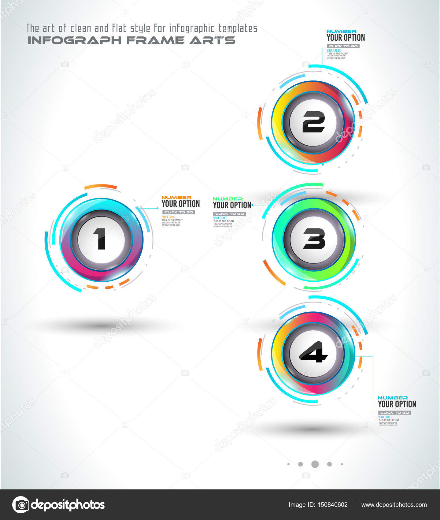 Templat infograf dengan pilihan berganda Vektor Stok oleh ©DavidArts 150840602