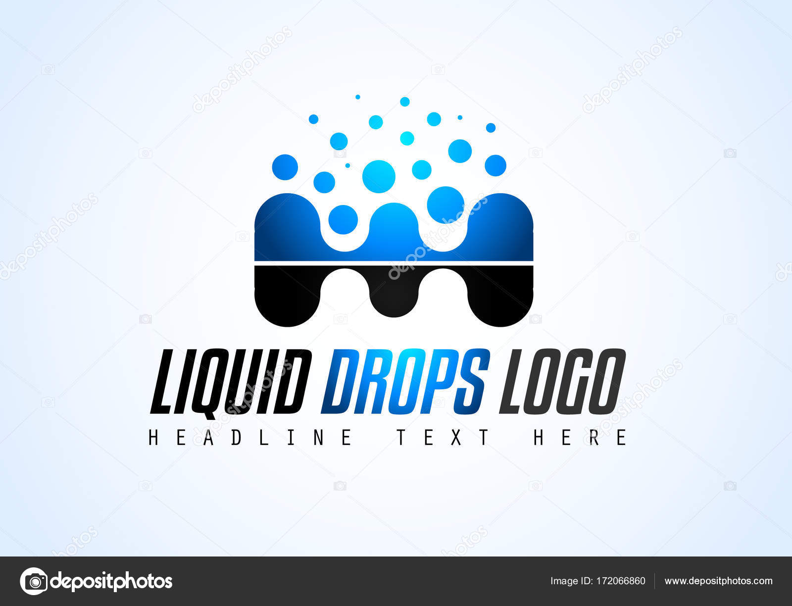 Creative Liquid Drops Logo Stock Vector by ©DavidArts 172066860