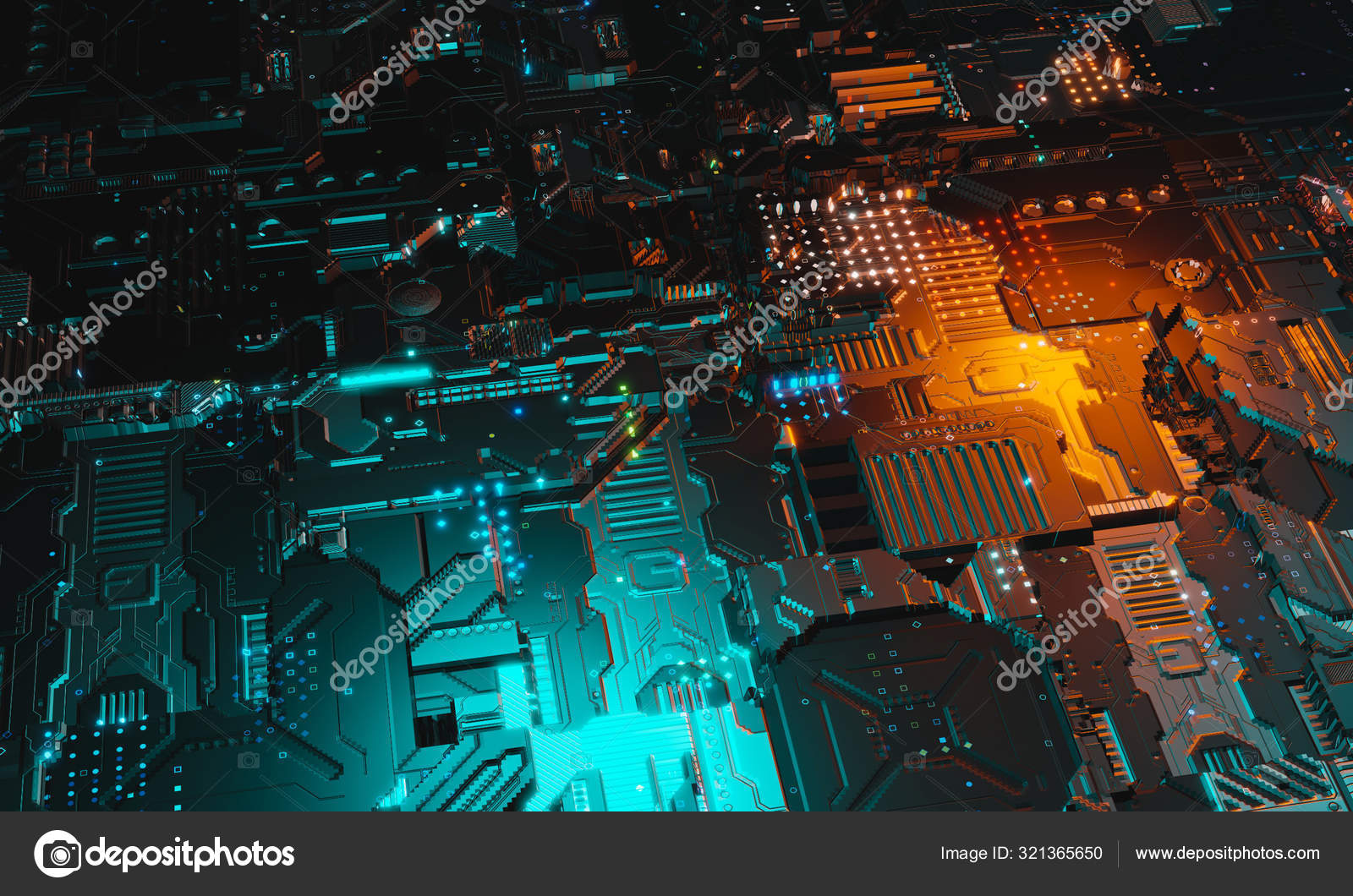 Abstract high tech electronic PCB (Printed circuit board) backgr Stock ...