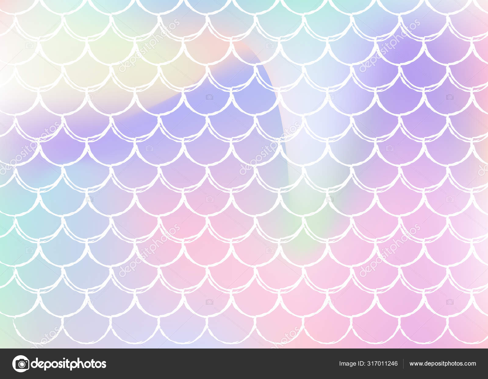 Mermaid scales background with holographic gradient. Stock Vector Image ...