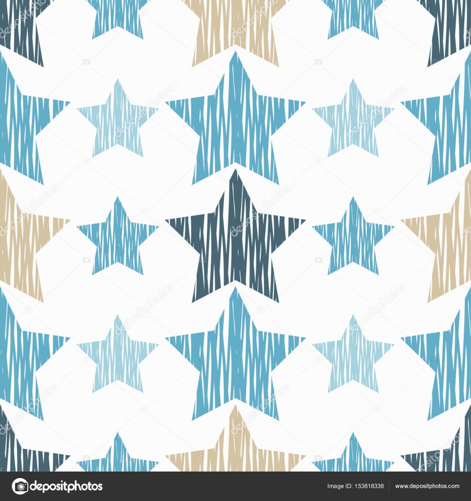 Seamless vector background with decorative stars. — Stock Vector ...