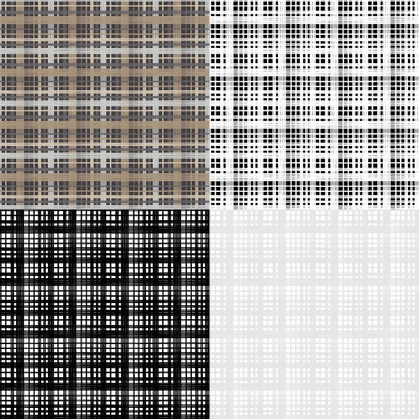 Big set seamless patterns, plaid style , pattern swatches included ...