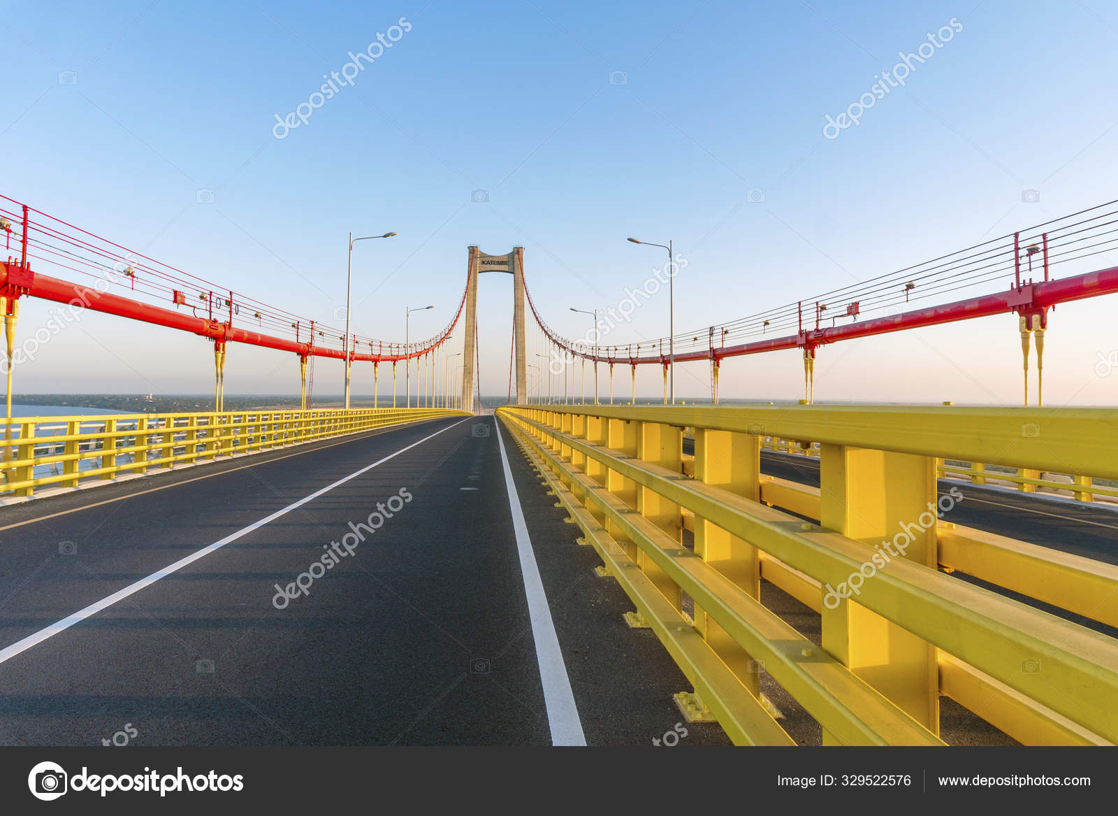 Maputo Katembe bridge in capital city of Mozambique Stock Photo by ...