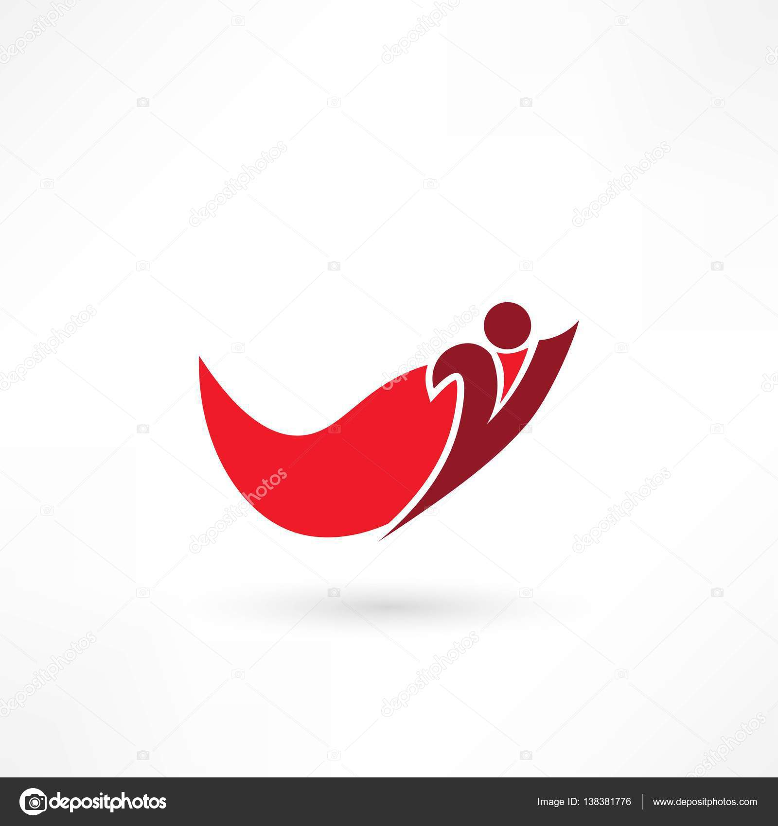 Flying superhero icon — Stock Vector © slasny1988 #138381776
