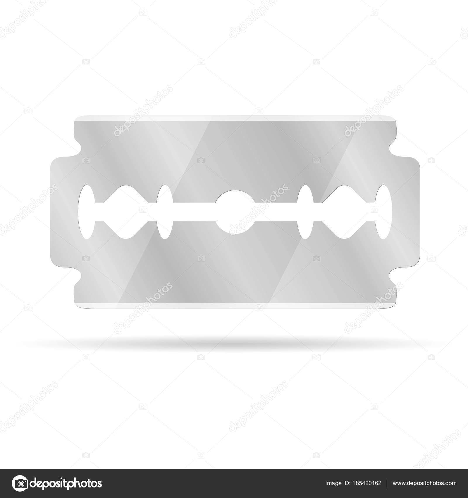 Razor Blade Vector Illustration Isolated White Stock Vector by ...