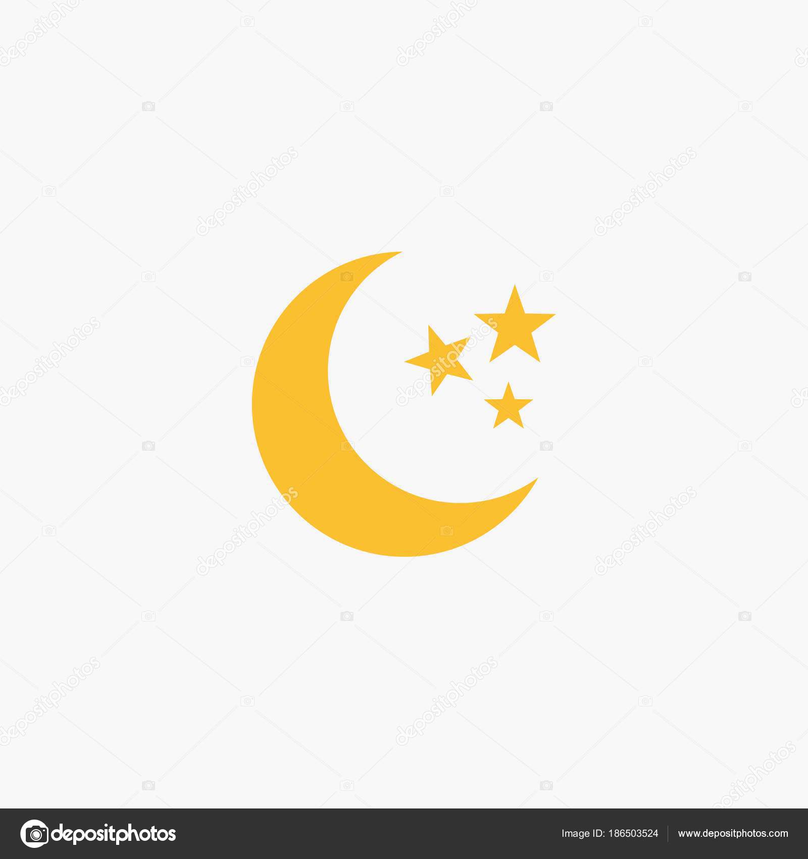 Yellow Half Moon O V E R L A Y S, Yellow Crescent Moon Illustration,