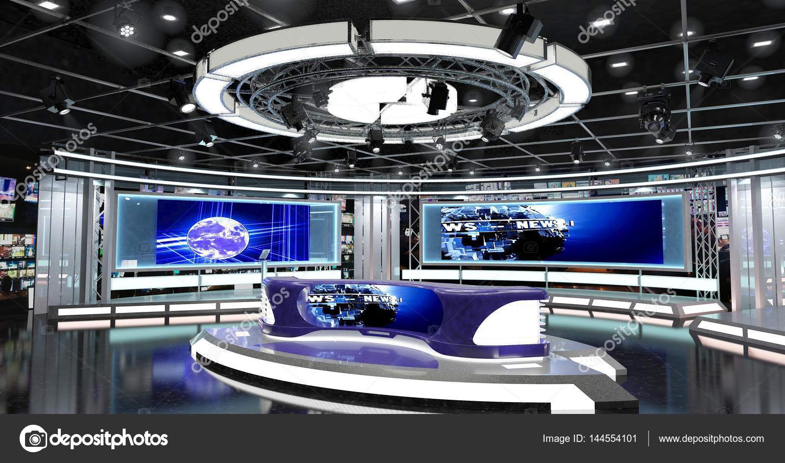 Simple Tv Studio Set