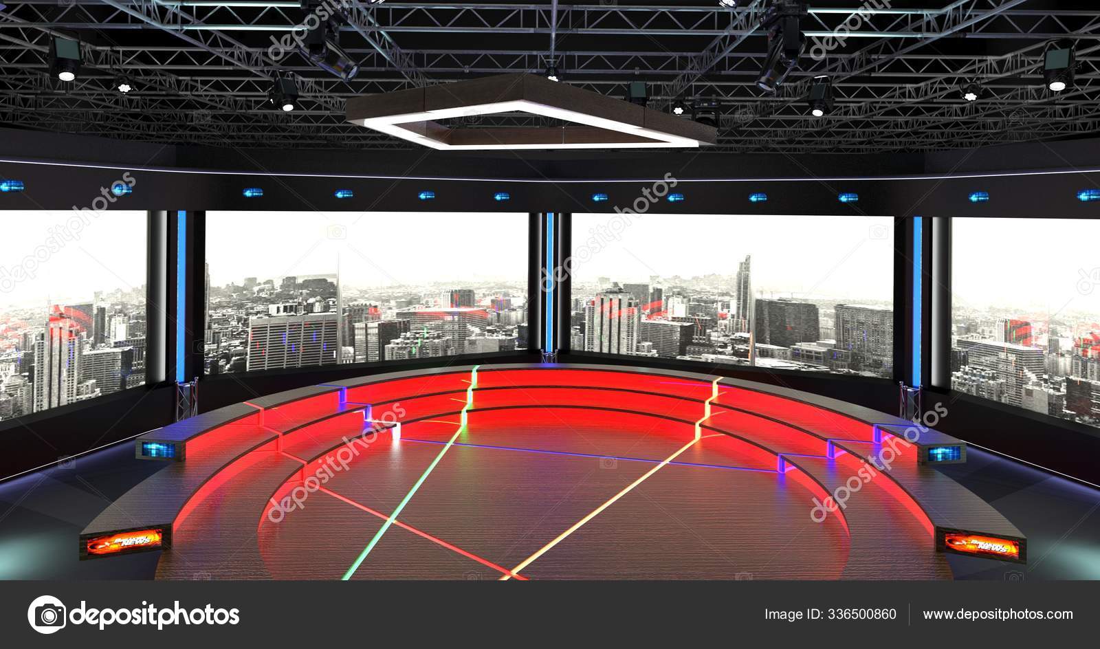 Simple Tv Studio Set