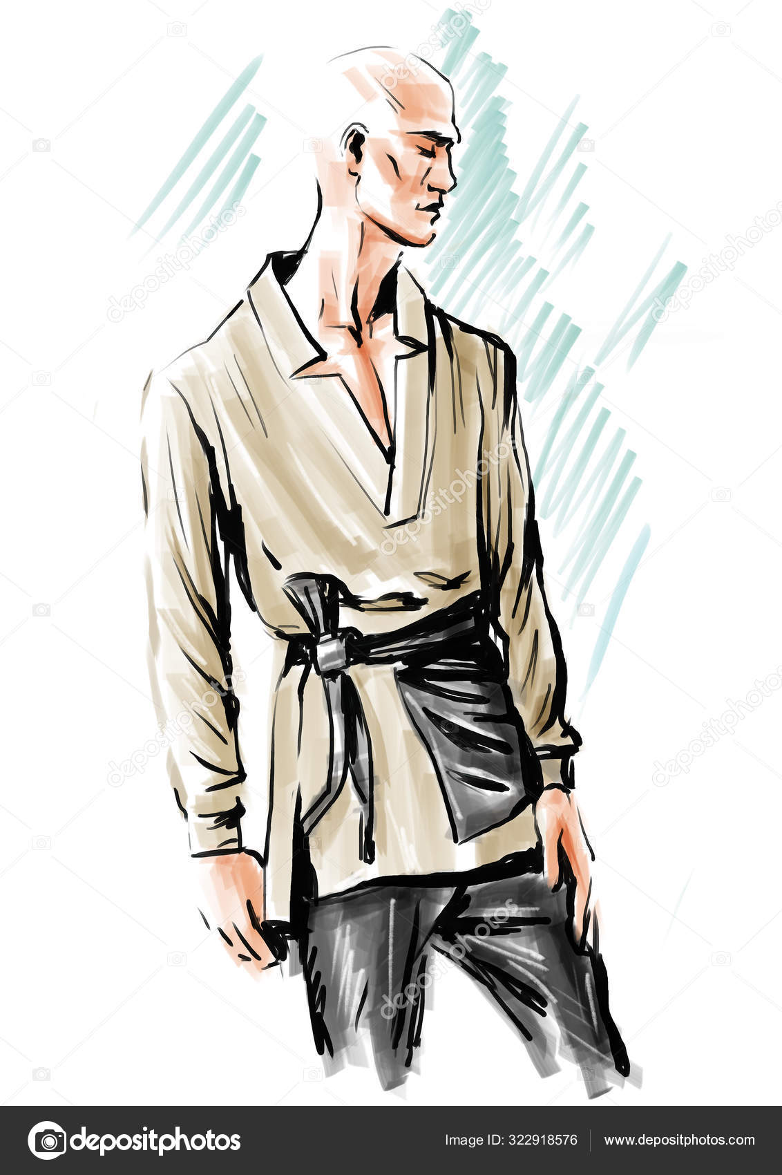 Modern men's fashion concept Stock Illustration by ©Vudgert #322918576