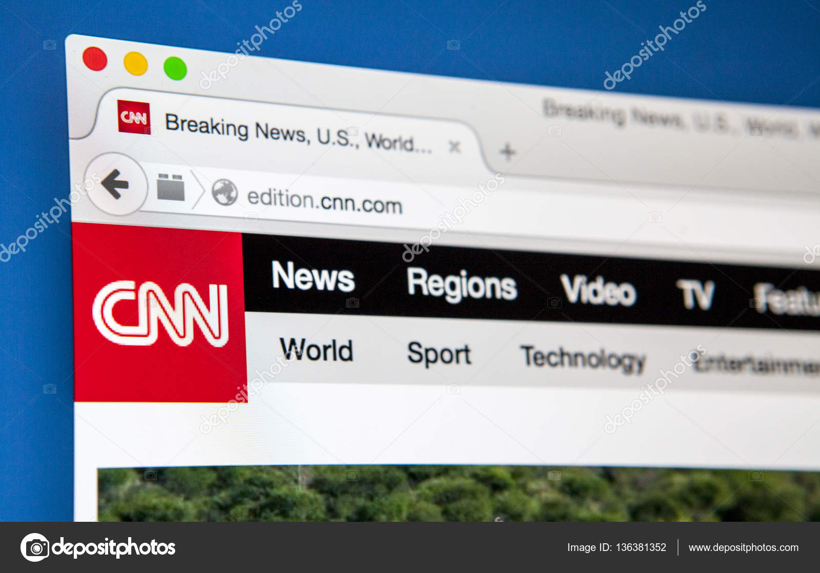CNN Website Homepage — Stock Editorial Photo © chrisdorney #136381352