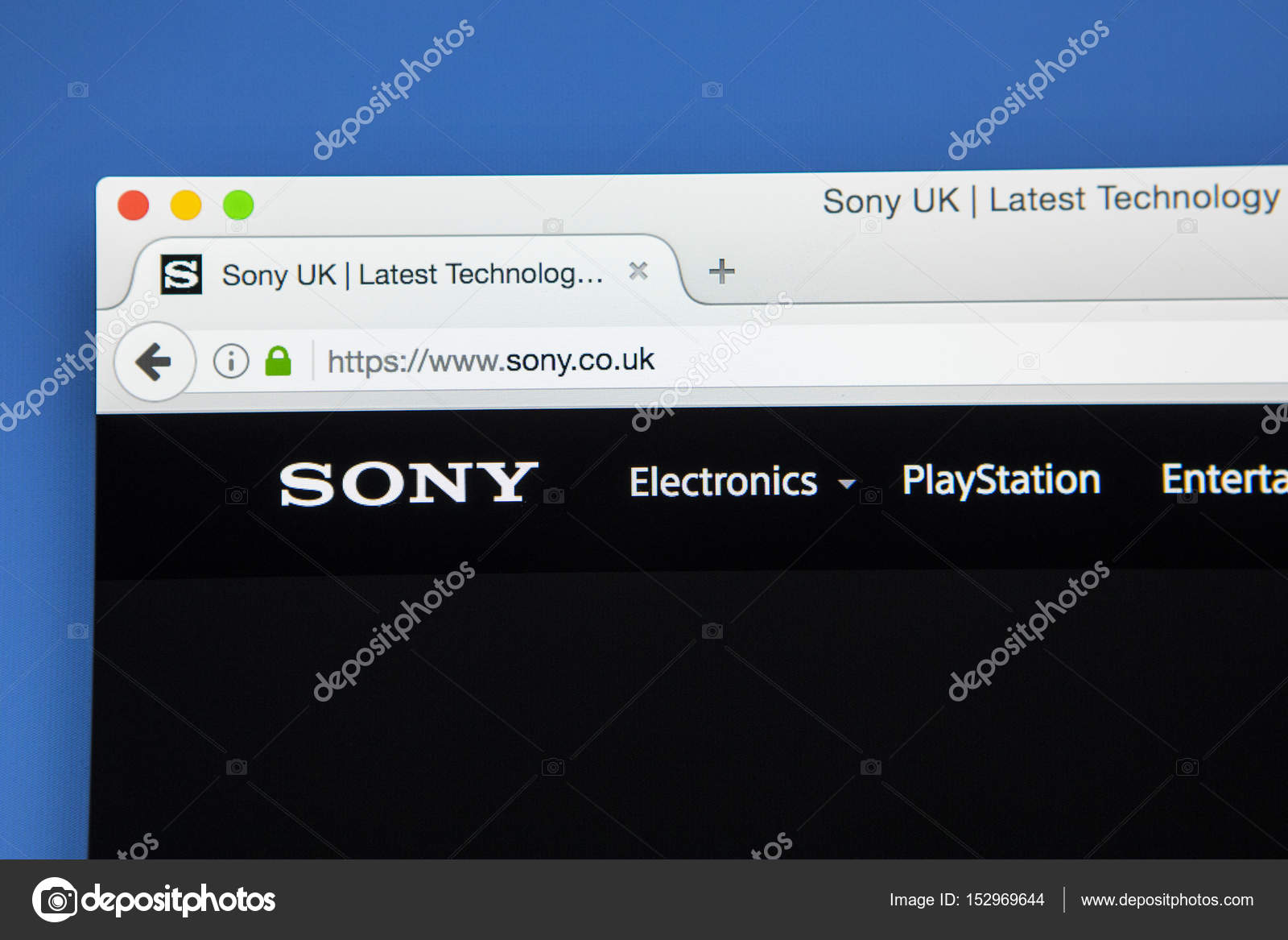 Sony Official Website — Stock Editorial Photo © chrisdorney #152969644
