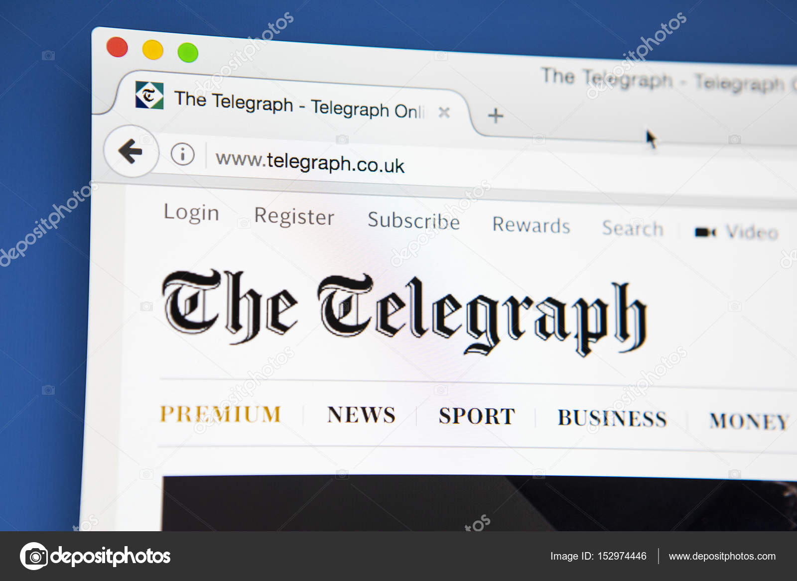 The Daily Telegraph Newspaper Website — Stock Editorial Photo ...