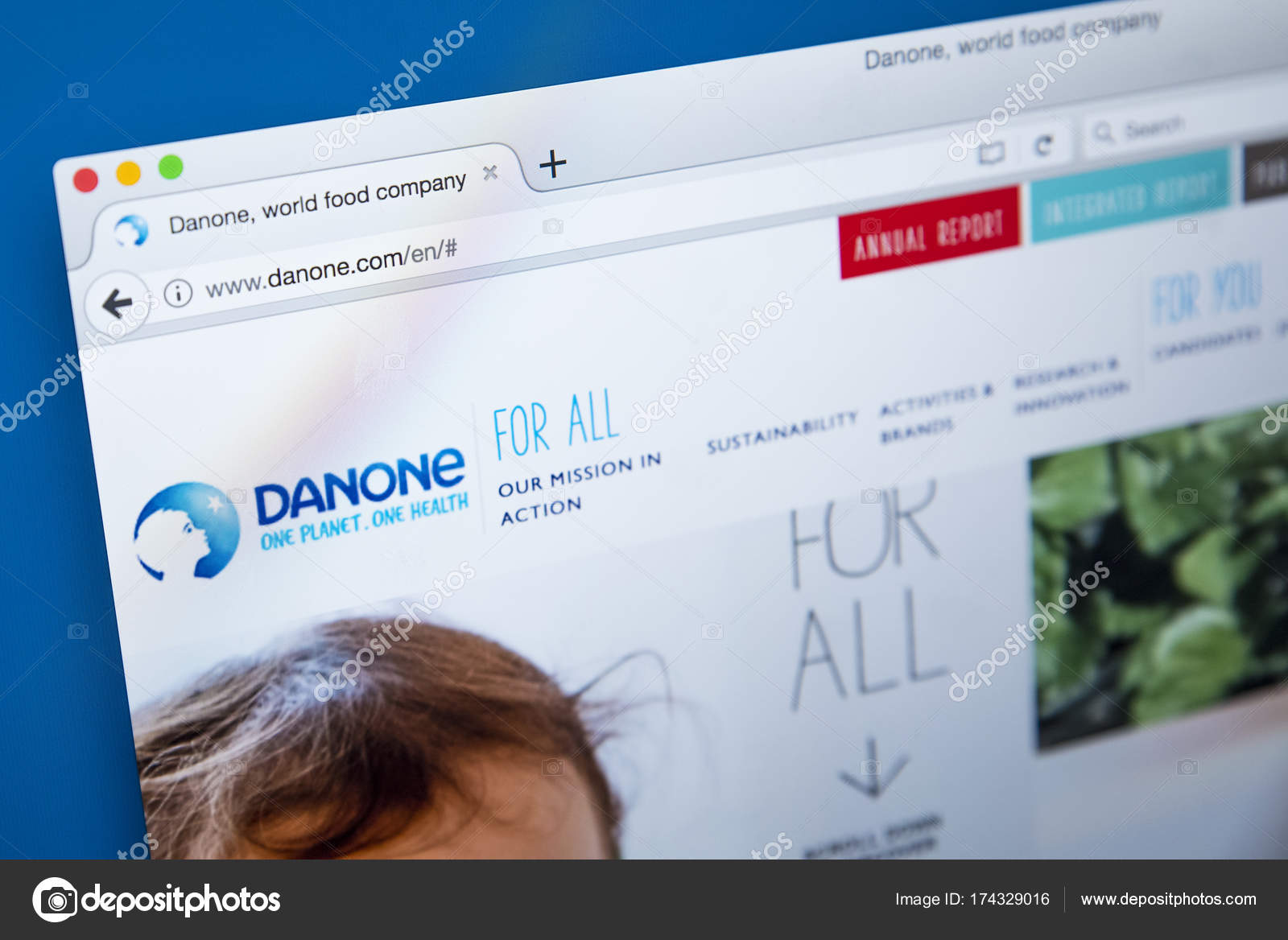 Danone Company Website — Stock Editorial Photo © chrisdorney #174329016