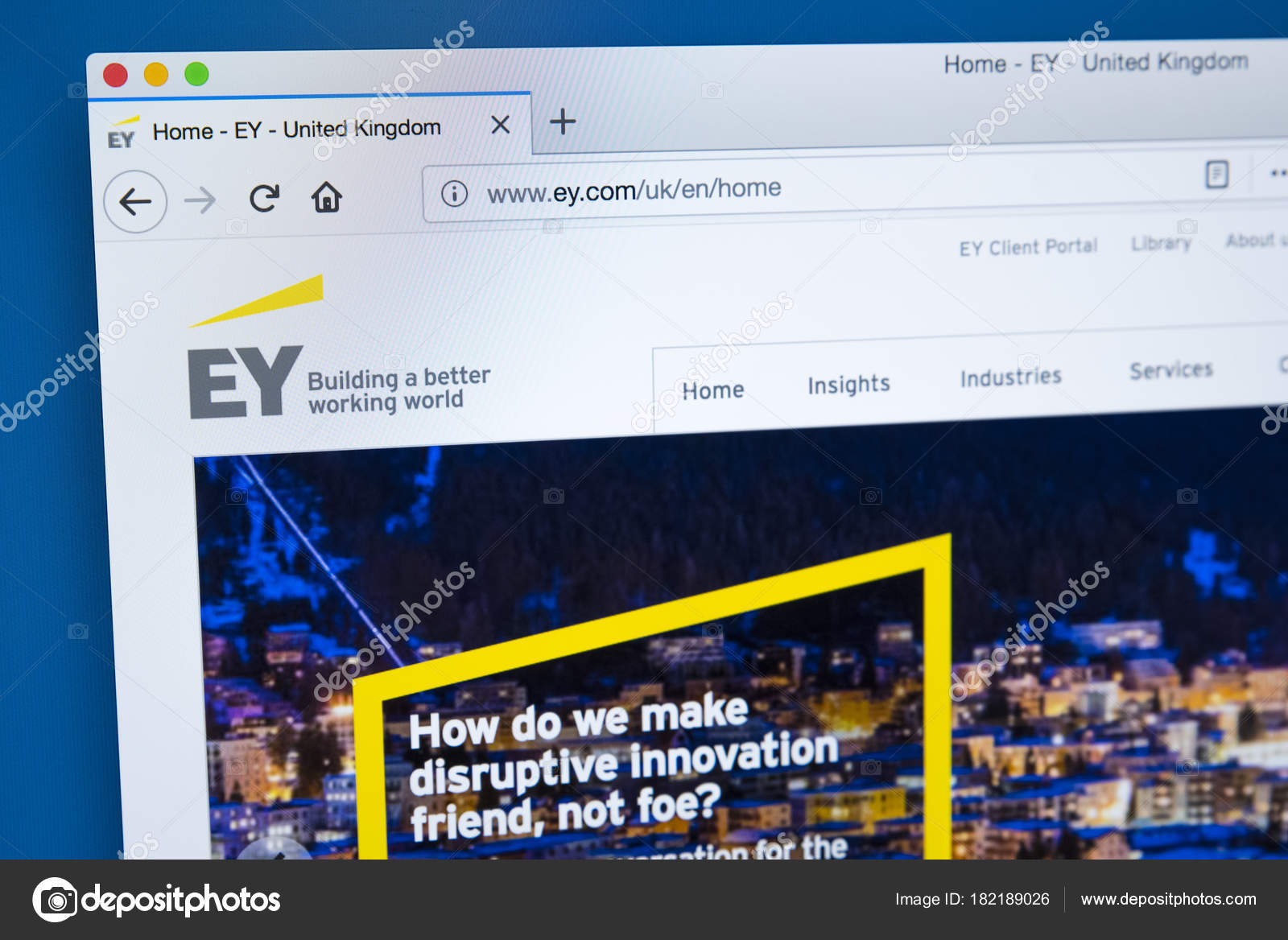 Ernst & Young Website – Stock Editorial Photo © chrisdorney #182189026