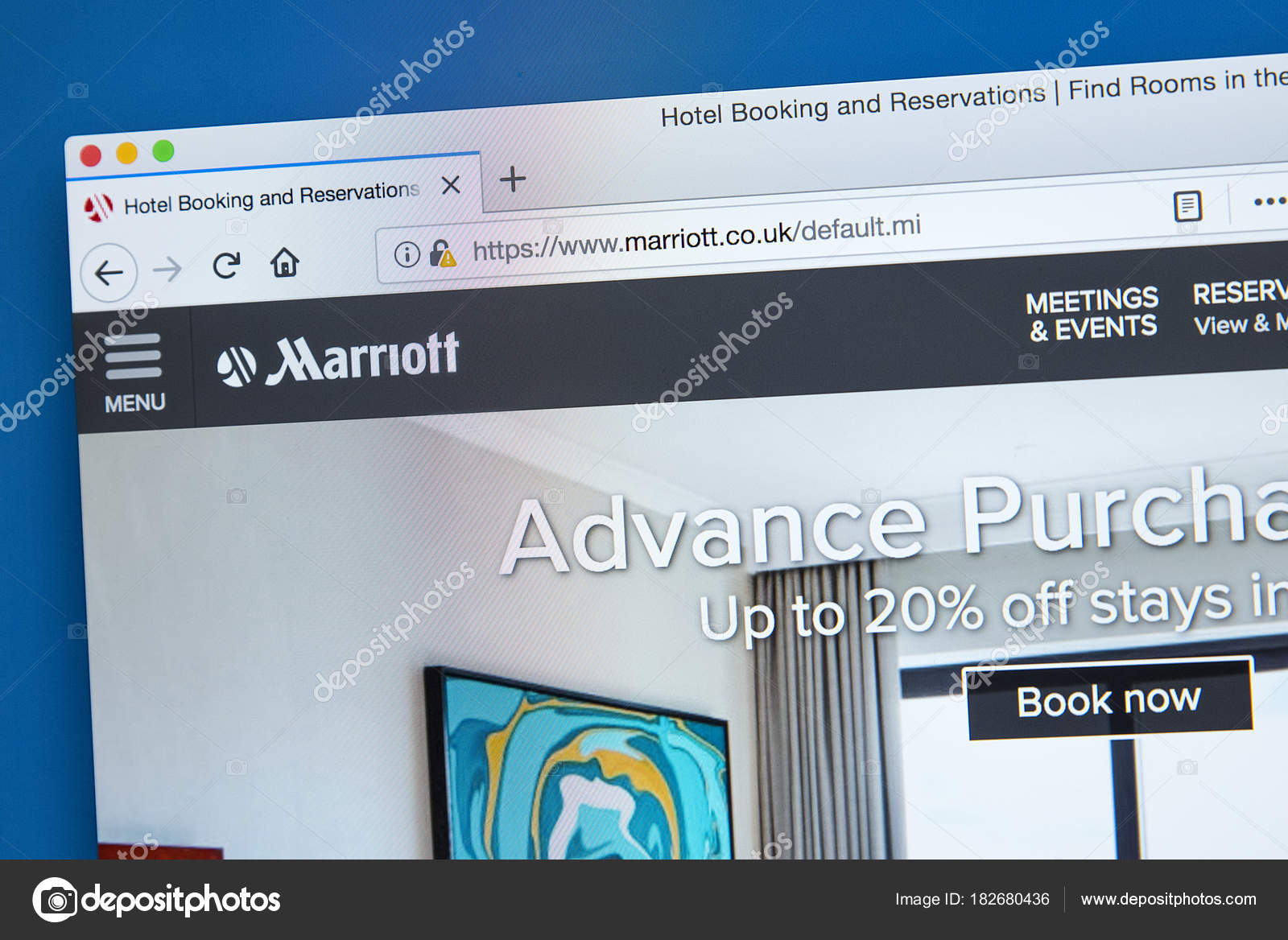 Marriott Official Website — Stock Editorial Photo © chrisdorney #182680436