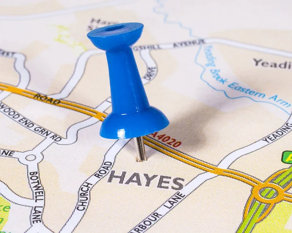 Hayes on a UK Map — Stock Photo © chrisdorney #334308492