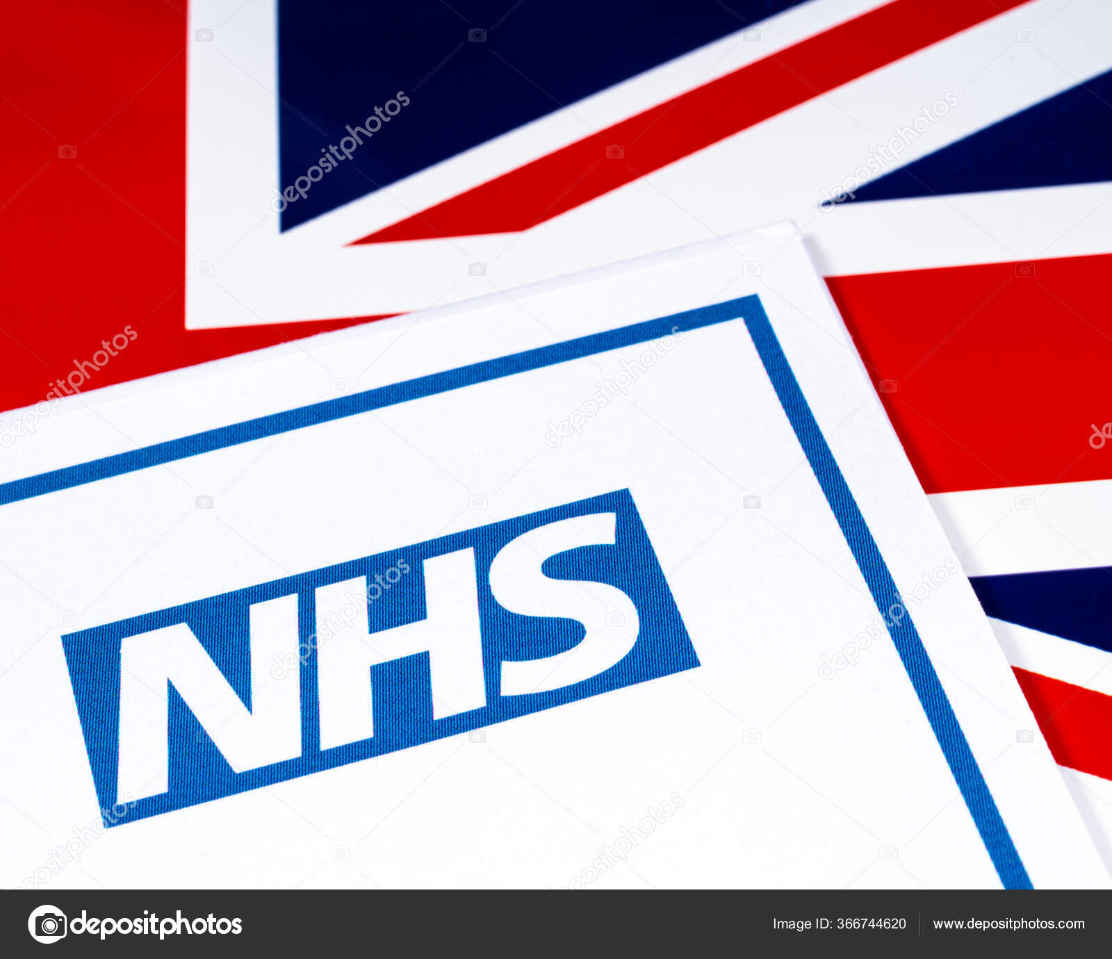 London April 20Th 2020 National Health Service Nhs Logo Flag — Stock ...