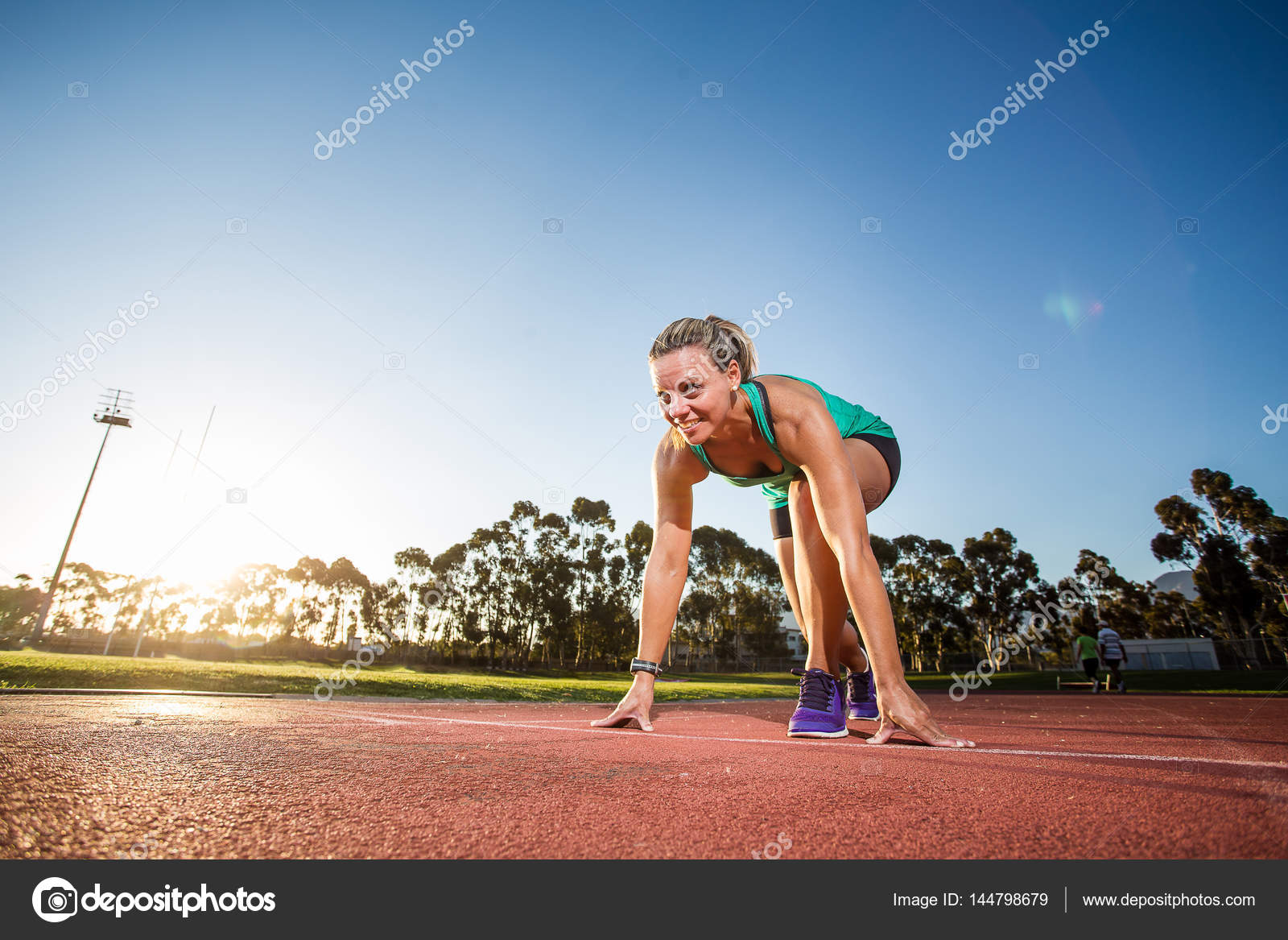 Female sprinter athlete — Stock Photo © dewald@dewaldkirsten #144798679
