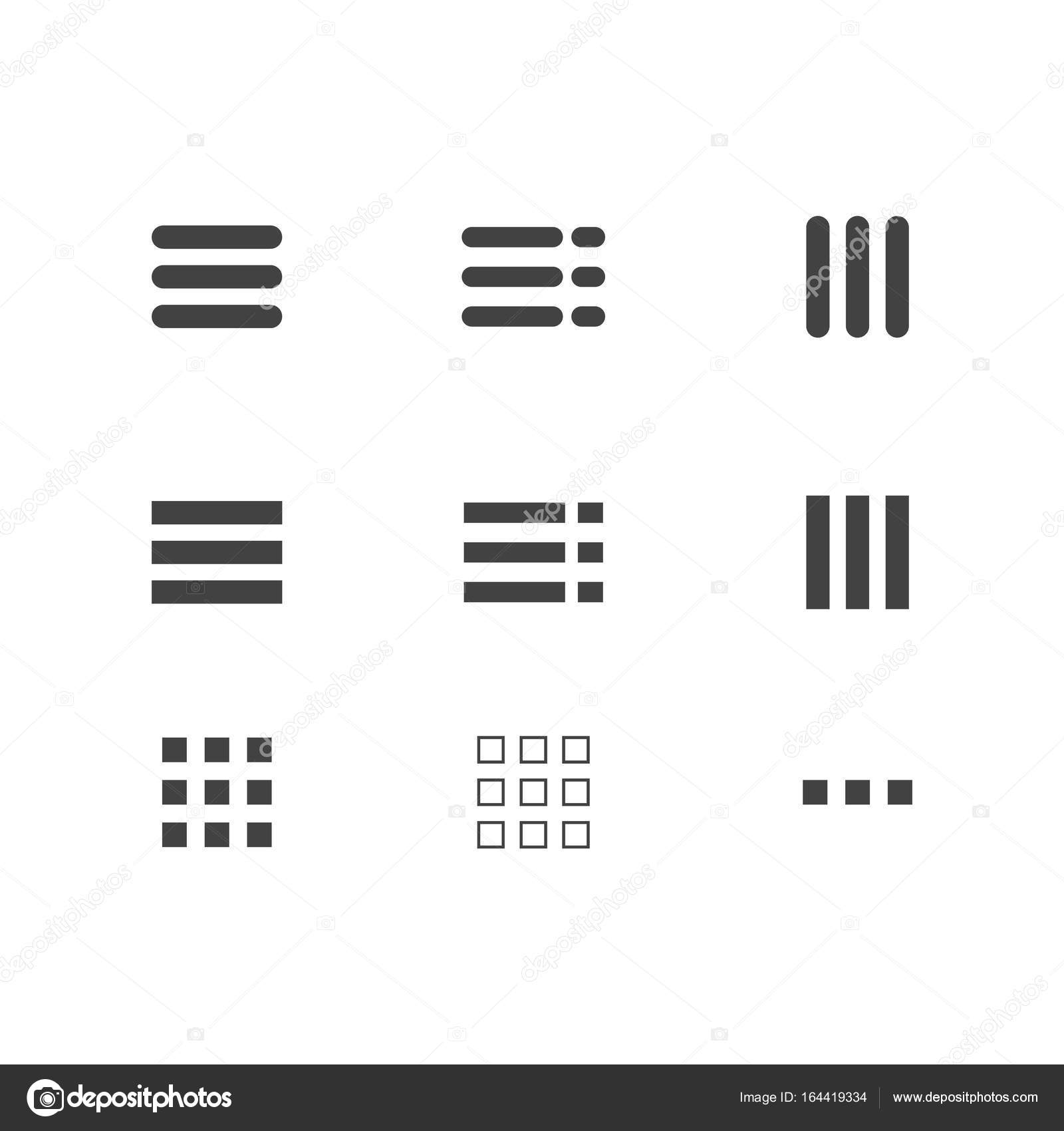 Mobile Menu Icon Vector