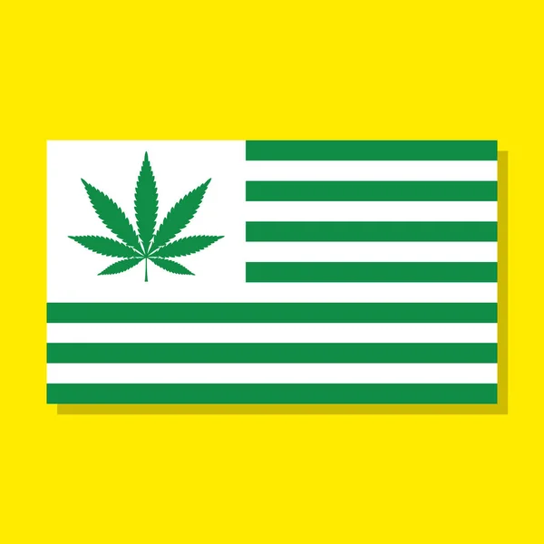 Drapeau de cannabis imágenes de stock de arte vectorial | Depositphotos