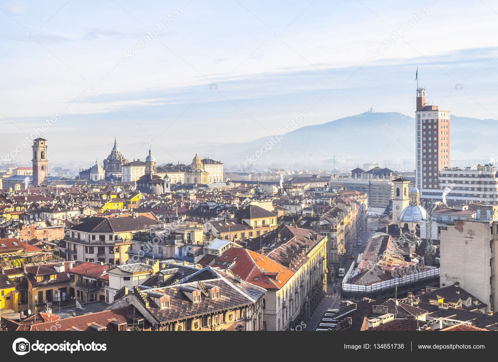 HDR Turín vista: fotografía de stock © scrisman #134651738 | Depositphotos