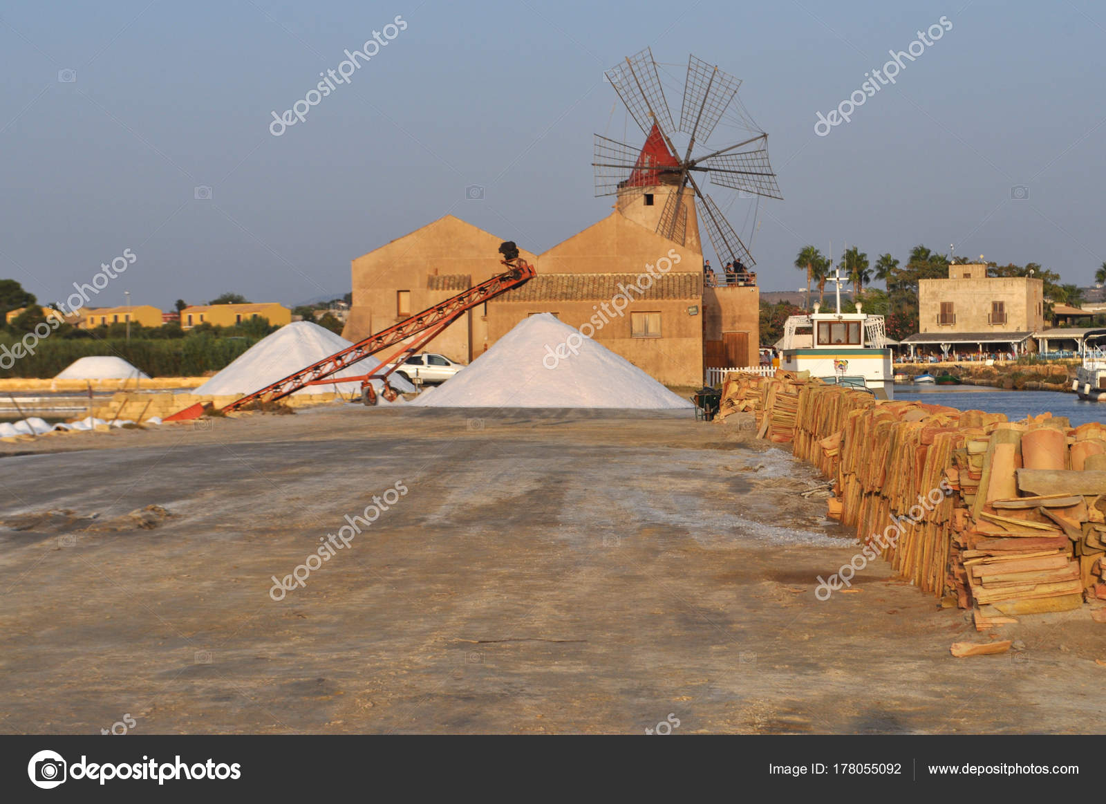 Saline (Salt flats) in Marsala — Stock Editorial Photo © scrisman ...