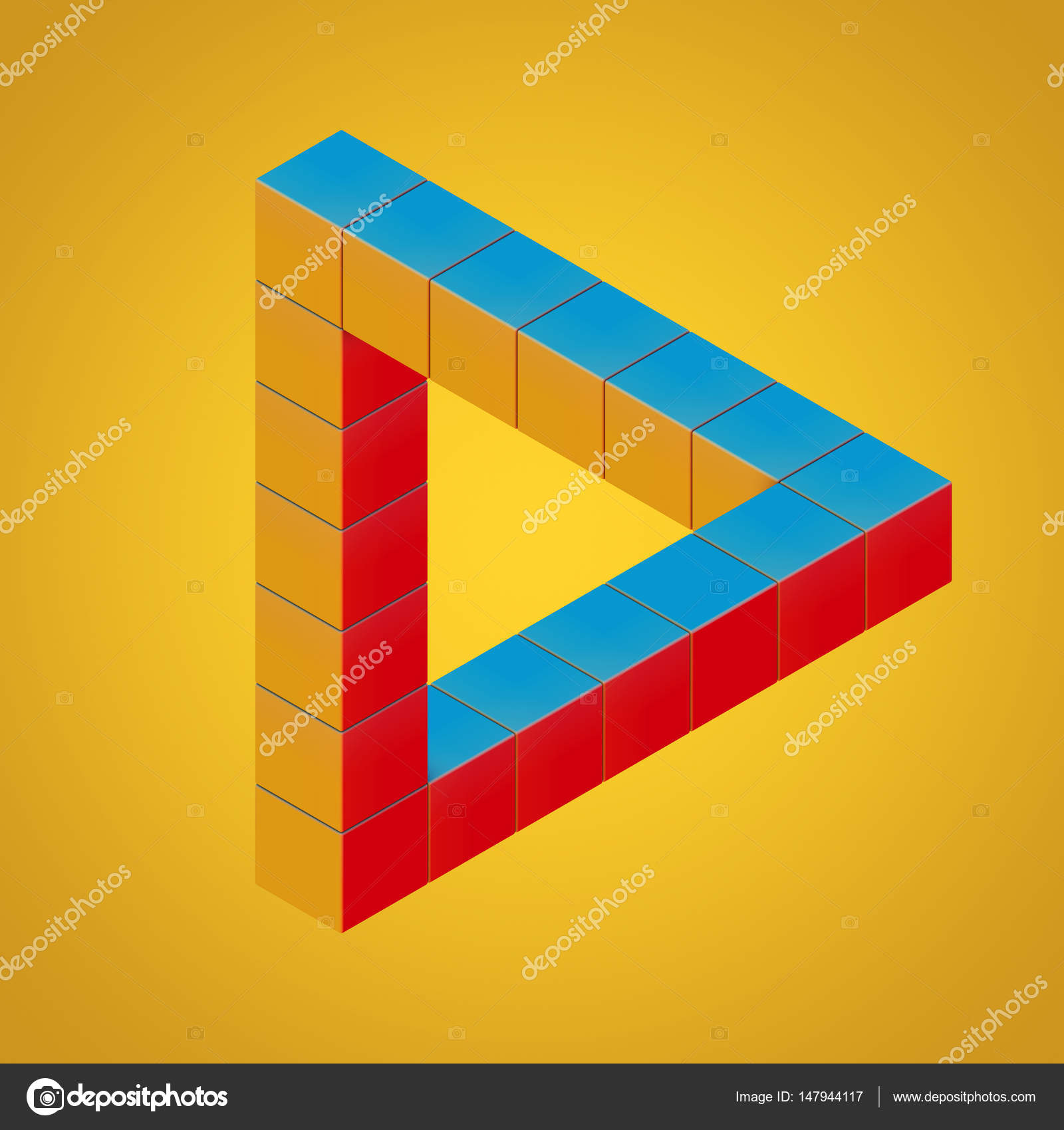 3d Triangle Illusion