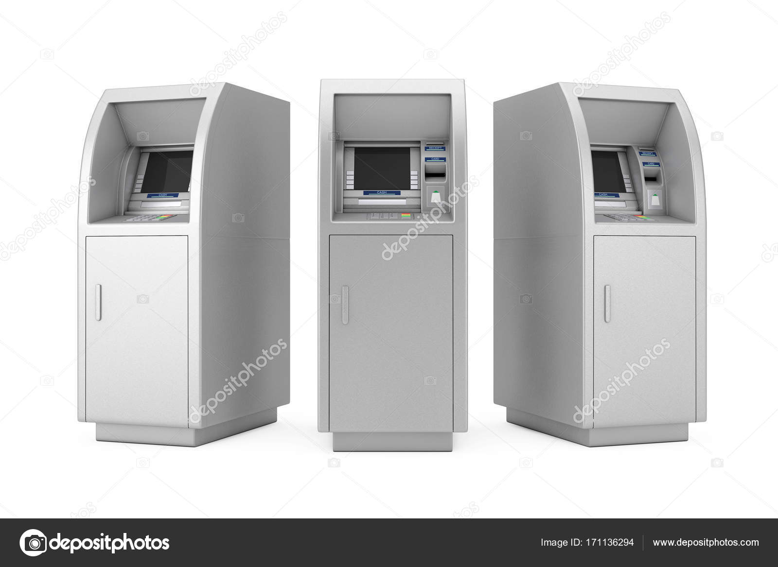 Bank Cash ATM Machine. 3d Rendering — Stock Photo © doomu #171136294