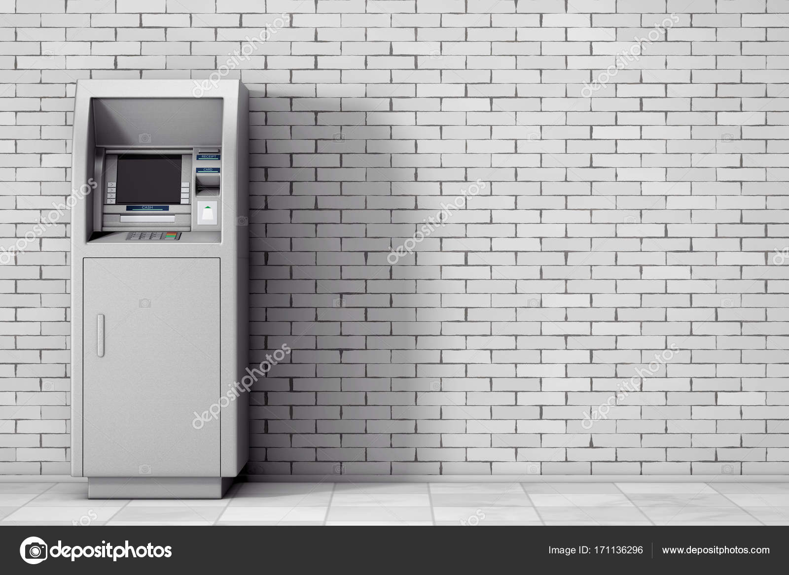 Bank Cash ATM Machine. 3d Rendering — Stock Photo © doomu #171136296