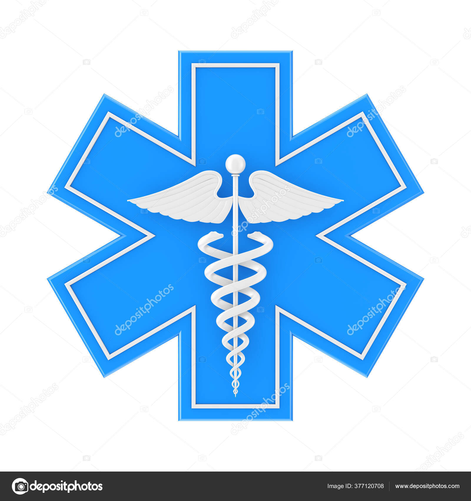 Blue Medical Symbol Cross