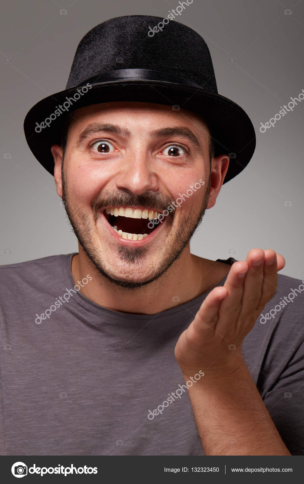 Portrait of foolish drunk man — Stock Photo © ferrerivideo #132323450