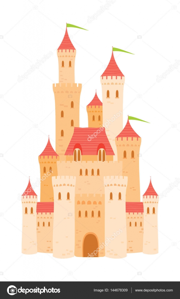 Medieval cartoon castle Stock Vector Image by ©pupahava #144678309