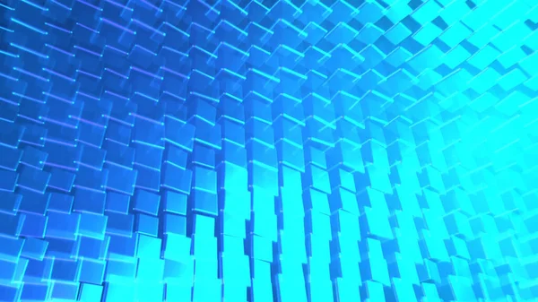 Abstract animation from colorful background of rotating cubes ...
