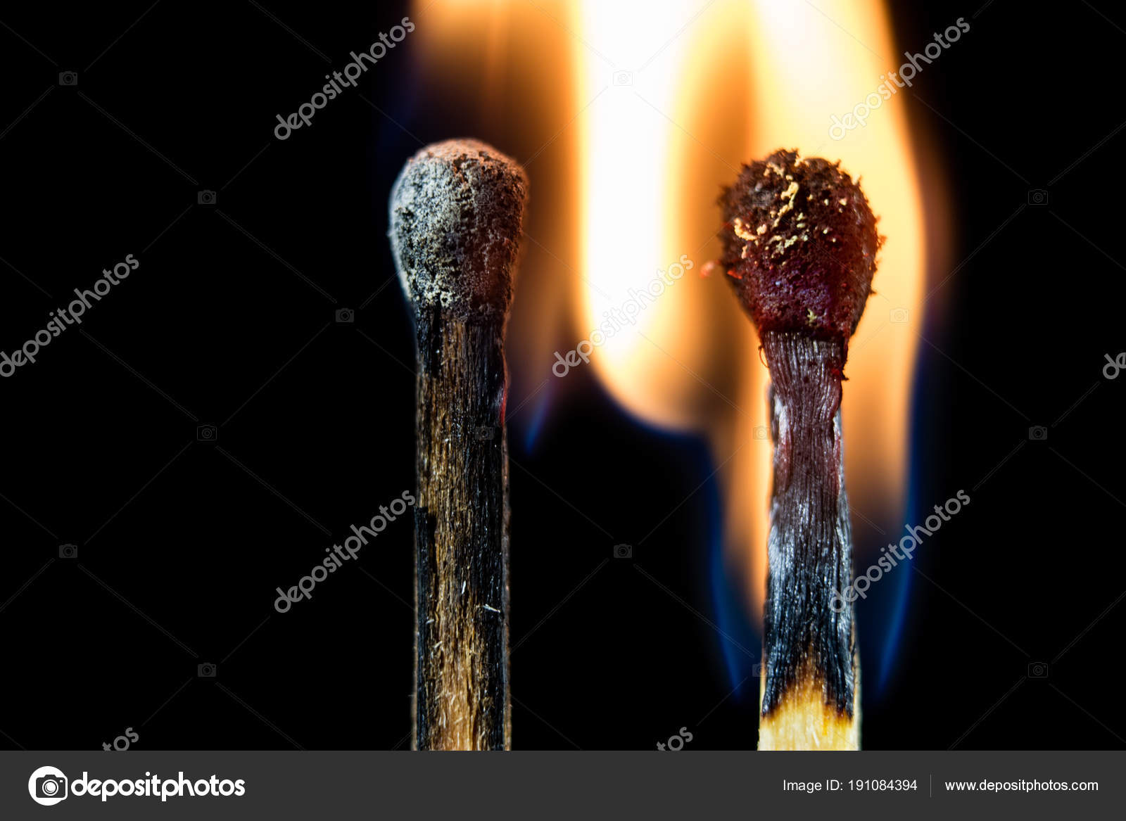 Matches in high magnification. Accessories for lighting a fire a Stock ...