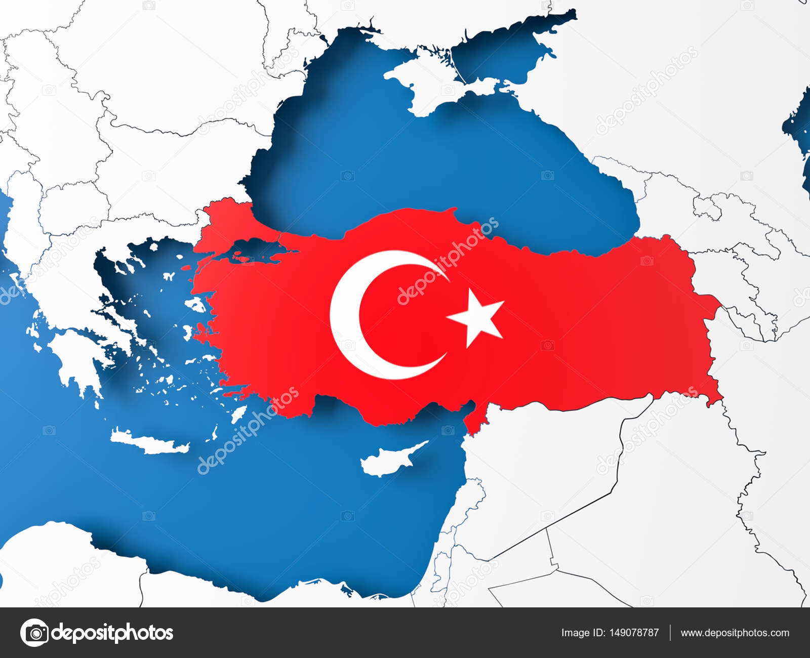 Turquia No Mapa